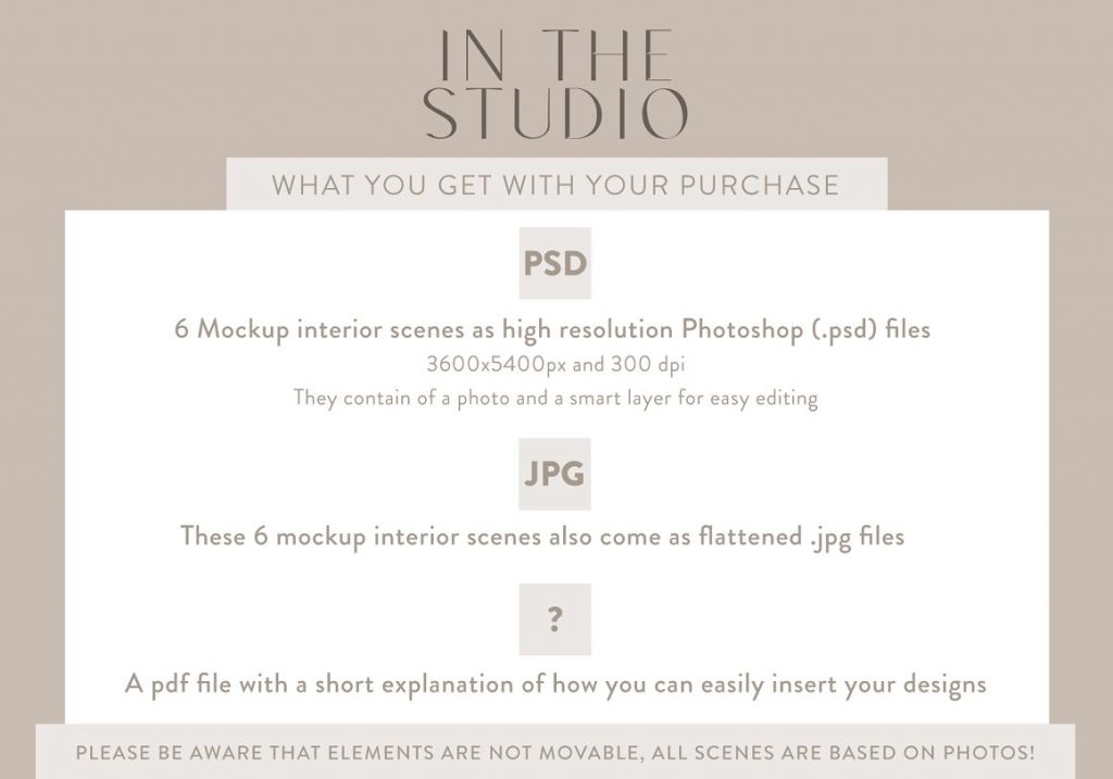 In The Studio Mockup Set | Bulk Product Mockup Generator